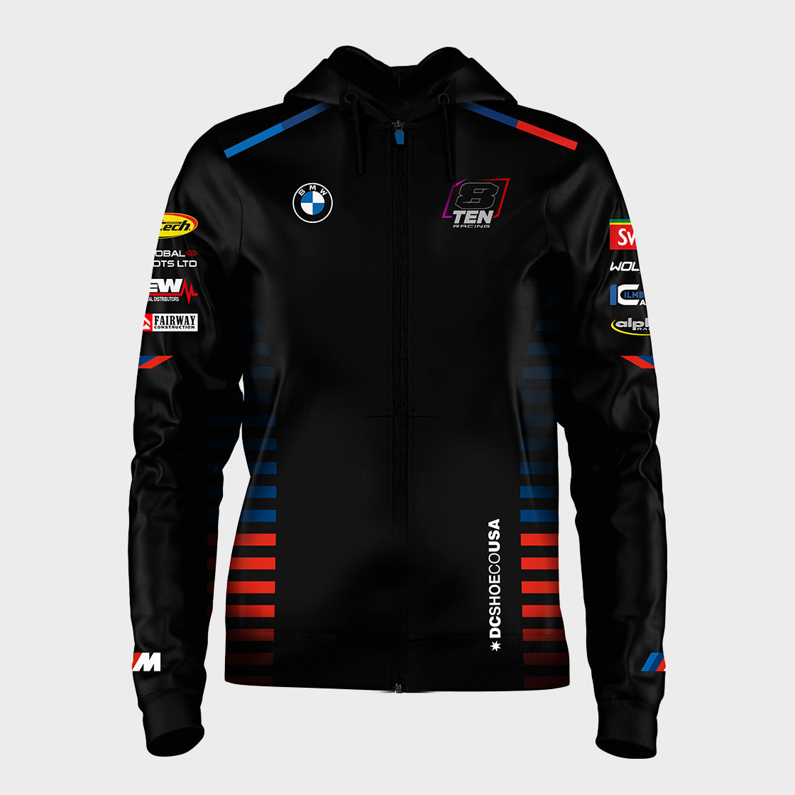 8TEN Racing 2025 Full Zip Hoodie – Fan Merch