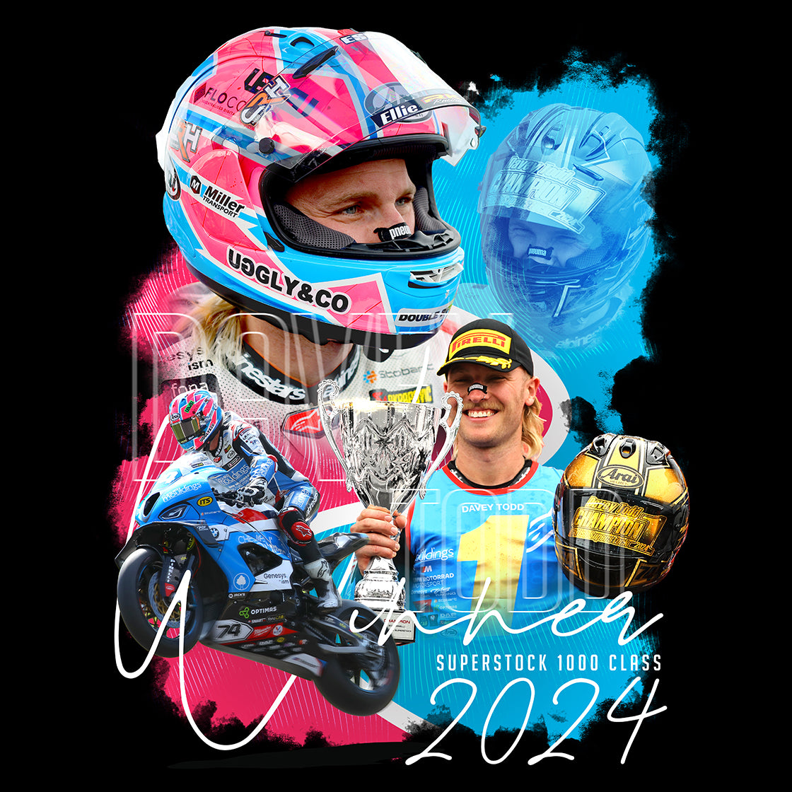 Davey Todd - 2024 Superstock Champion T-Shirt – Fan Merch