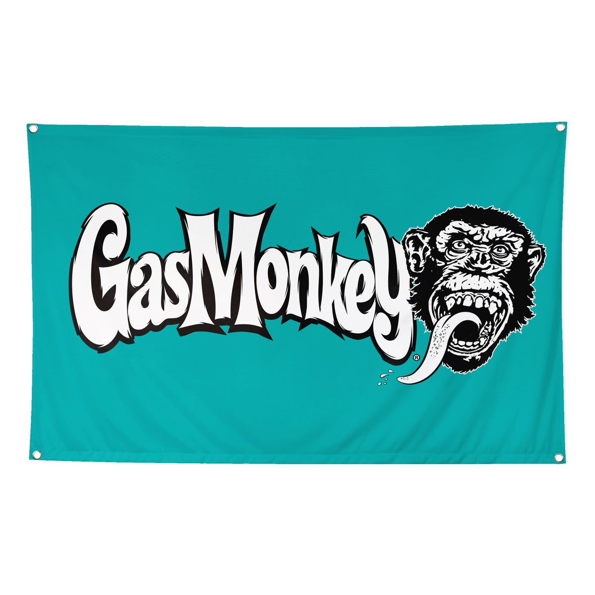 Gas Monkey Garage Teal Flag – Fan Merch