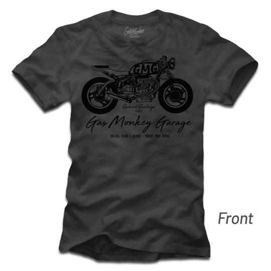 Gas Monkey Motorcycle T-Shirt - Grey – Fan Merch